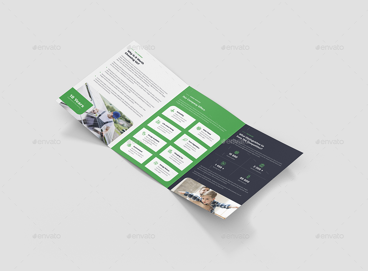 Brochure – Solar Energy Tri-Fold A5, Print Templates | GraphicRiver