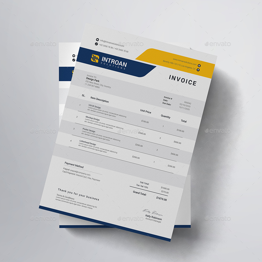 Invoice, Print Templates | GraphicRiver