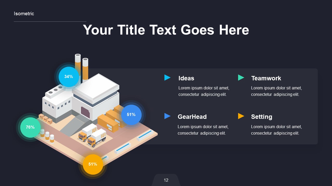 Isometric Infographic Powerpoint Presentation Template, Presentation ...