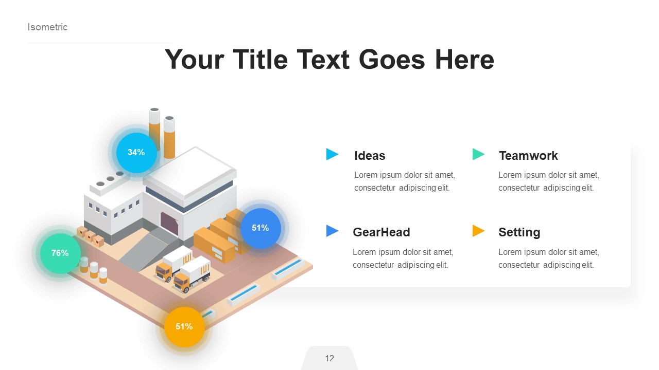Isometric Infographic Powerpoint Presentation Template, Presentation ...