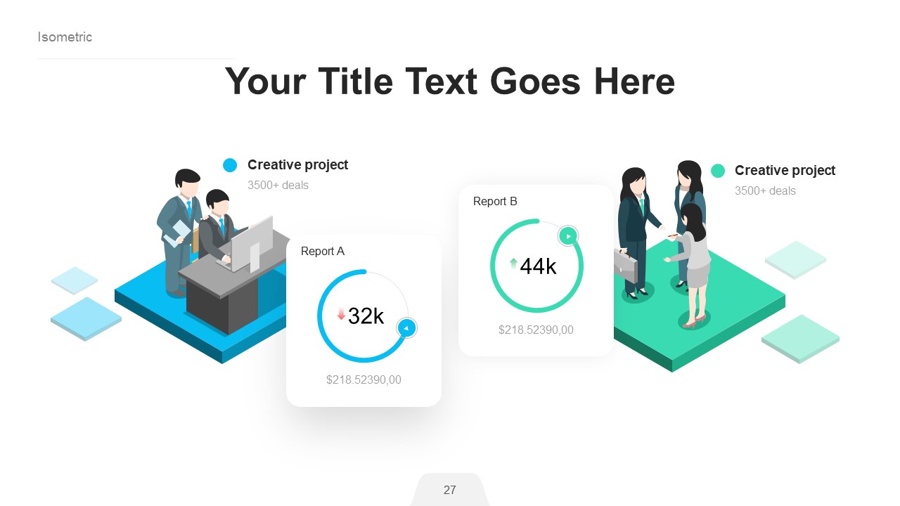 Isometric Infographic Powerpoint Presentation Template, Presentation ...