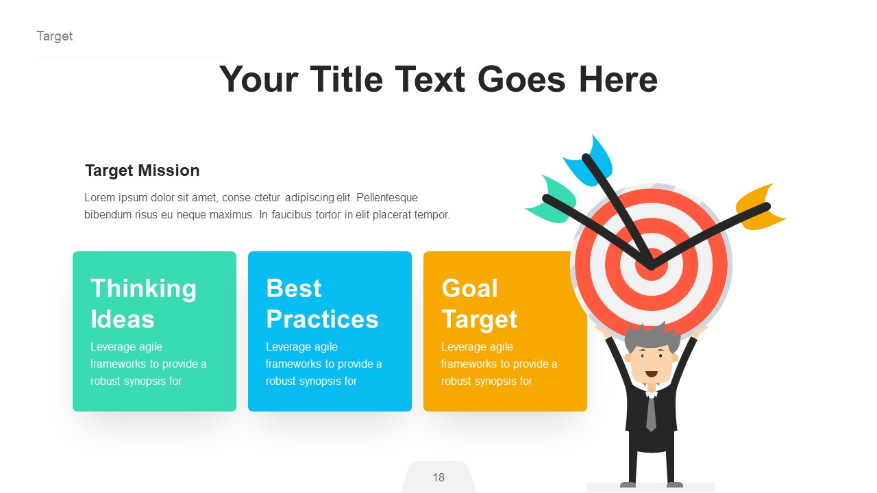 Target Infographic Powerpoint Presentation Template, Presentation Templates