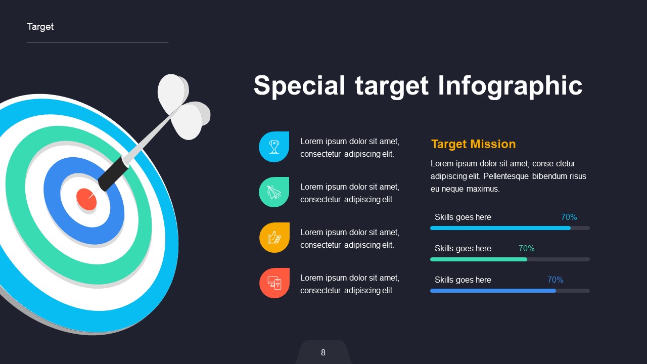 Target Infographic Powerpoint Presentation Template by RRgraph ...