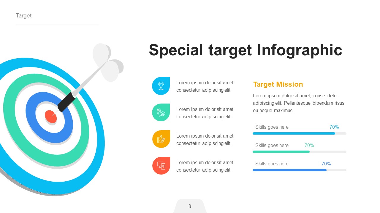 Target Infographic Powerpoint Presentation Template by RRgraph ...