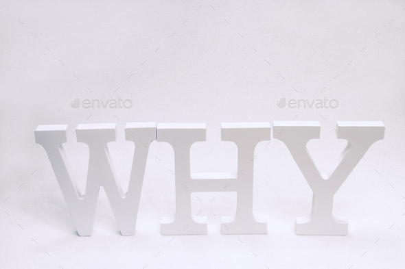 Why word with white letters against white background Stock Photo by nanihta
