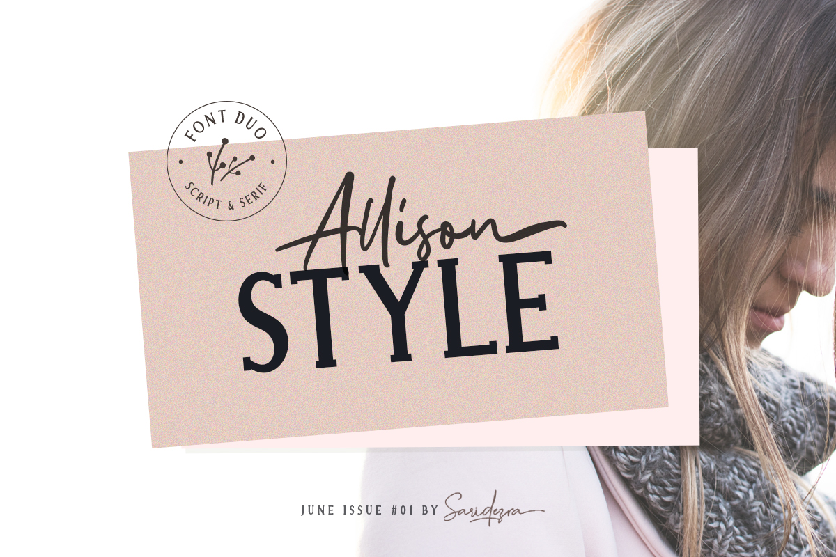 Allison Style - Font Duo by saridezra | GraphicRiver