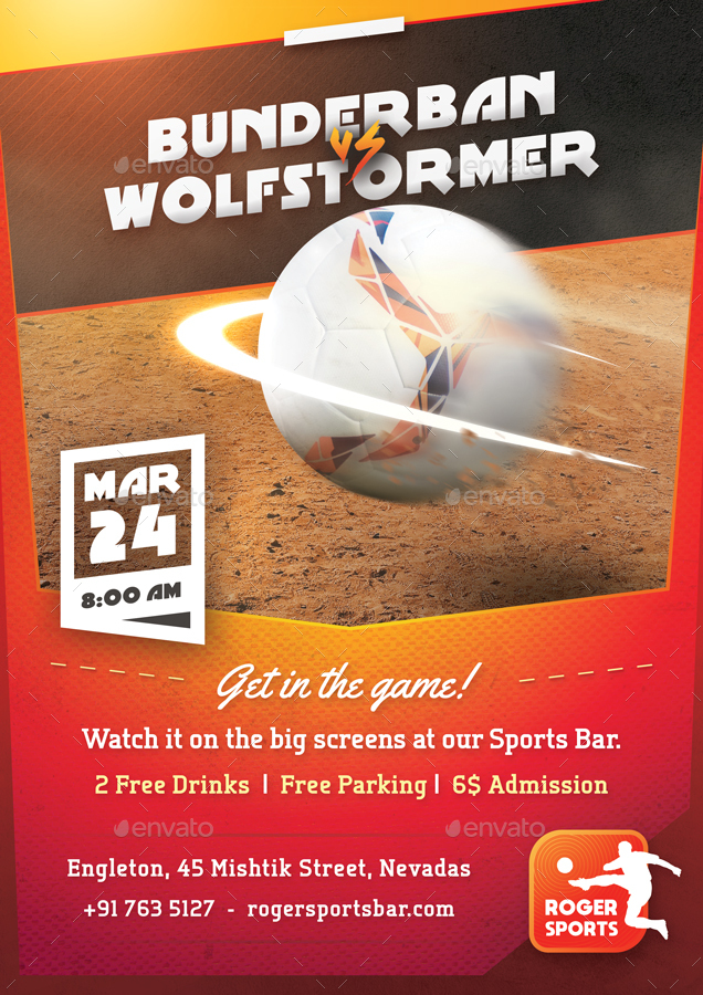 Football / Soccer All Events Flyer, Print Templates | GraphicRiver