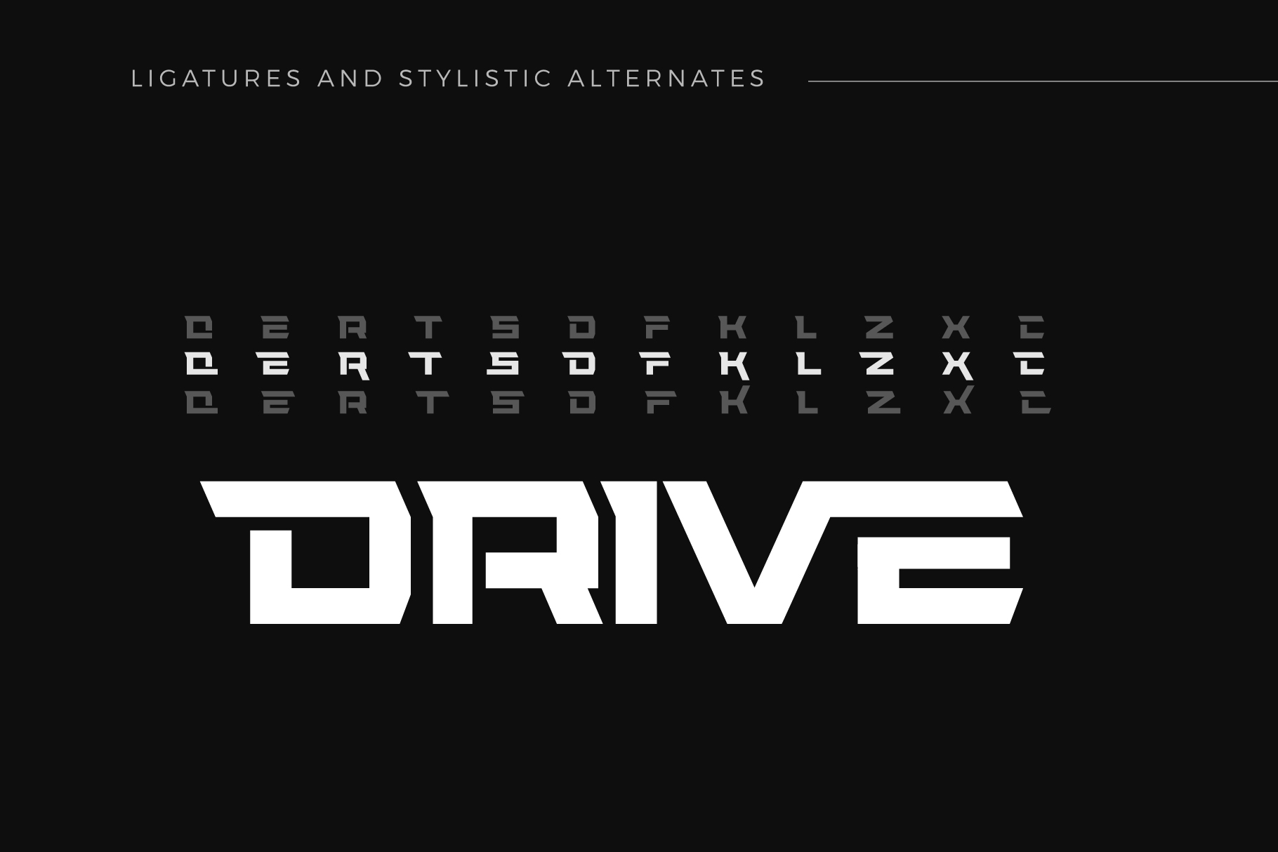 Bold Geometric Font "Delivery", Fonts | GraphicRiver