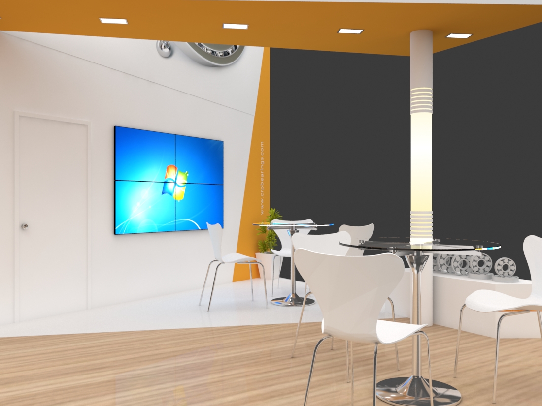 Exhibition Booth 3D Model - 8x6 mtr by piyushp78 | 3DOcean