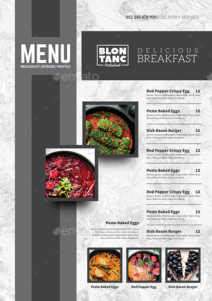 Food Menu 3, Print Templates | GraphicRiver
