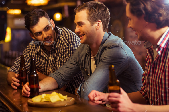 Men in pub Stock Photo by GeorgeRudy | PhotoDune
