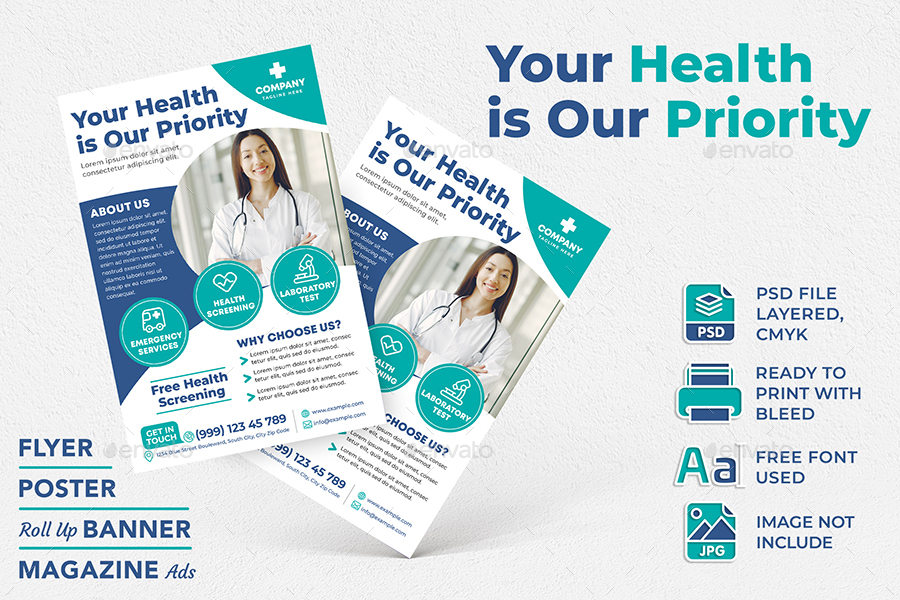 Medical & Health Care Print Templates, Print Templates | GraphicRiver