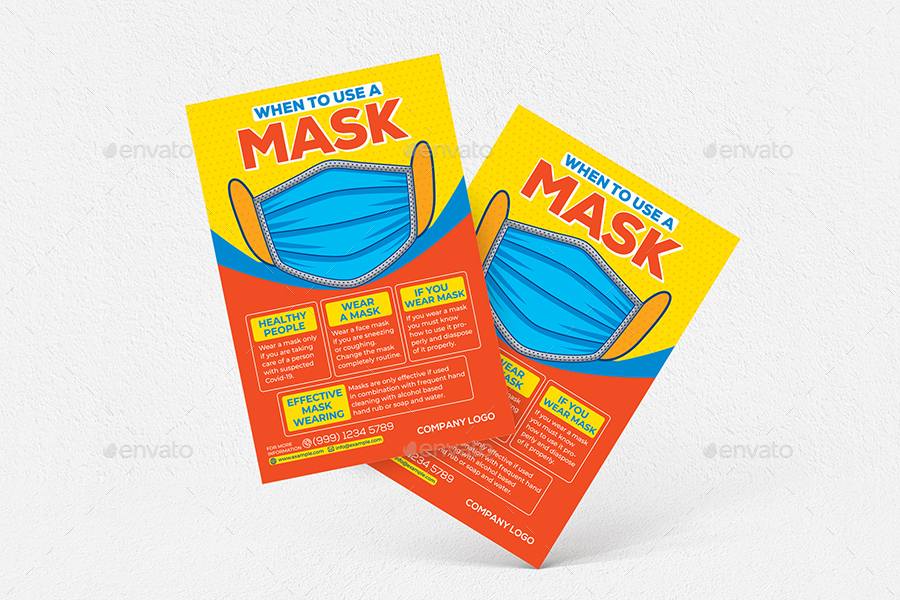 When To Use A Mask Print Templates, Print Templates | GraphicRiver