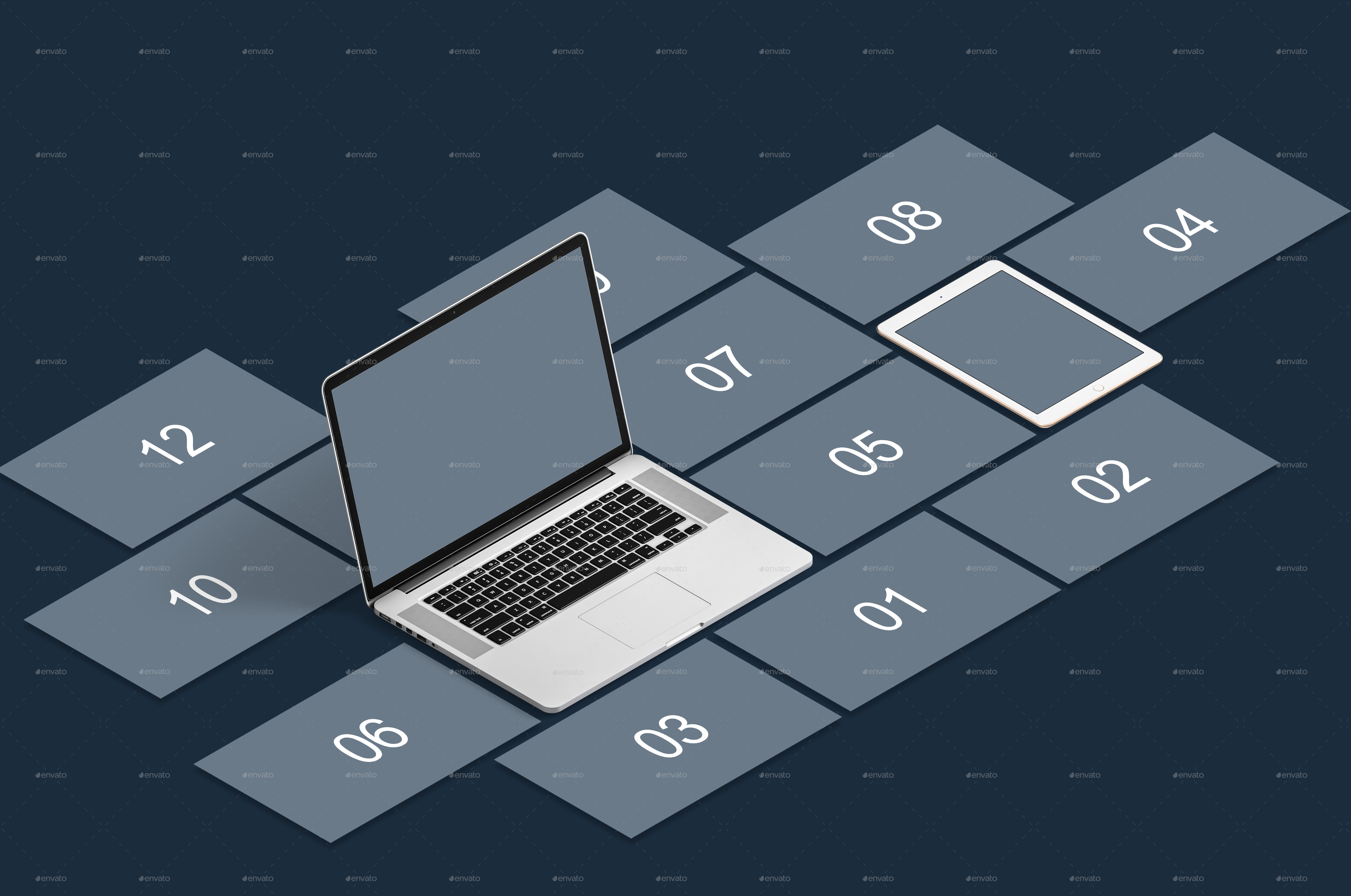 Isometric Website Presentation Mockup, Graphics | GraphicRiver