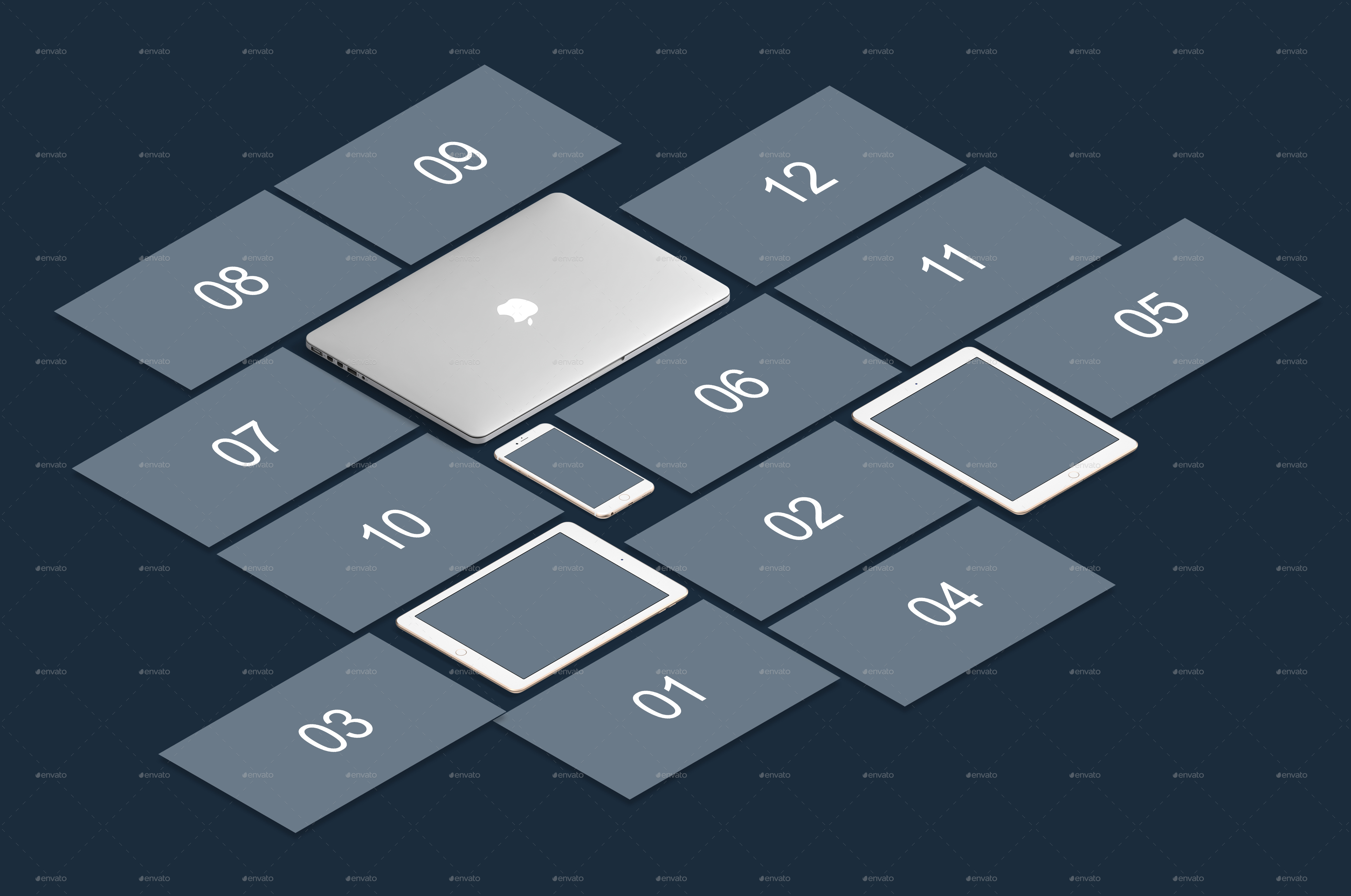 Isometric Website Presentation Mockup, Graphics | GraphicRiver