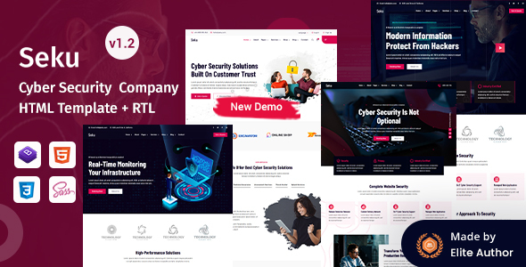 Seku - Cyber Security Company HTML Template by EnvyTheme | ThemeForest