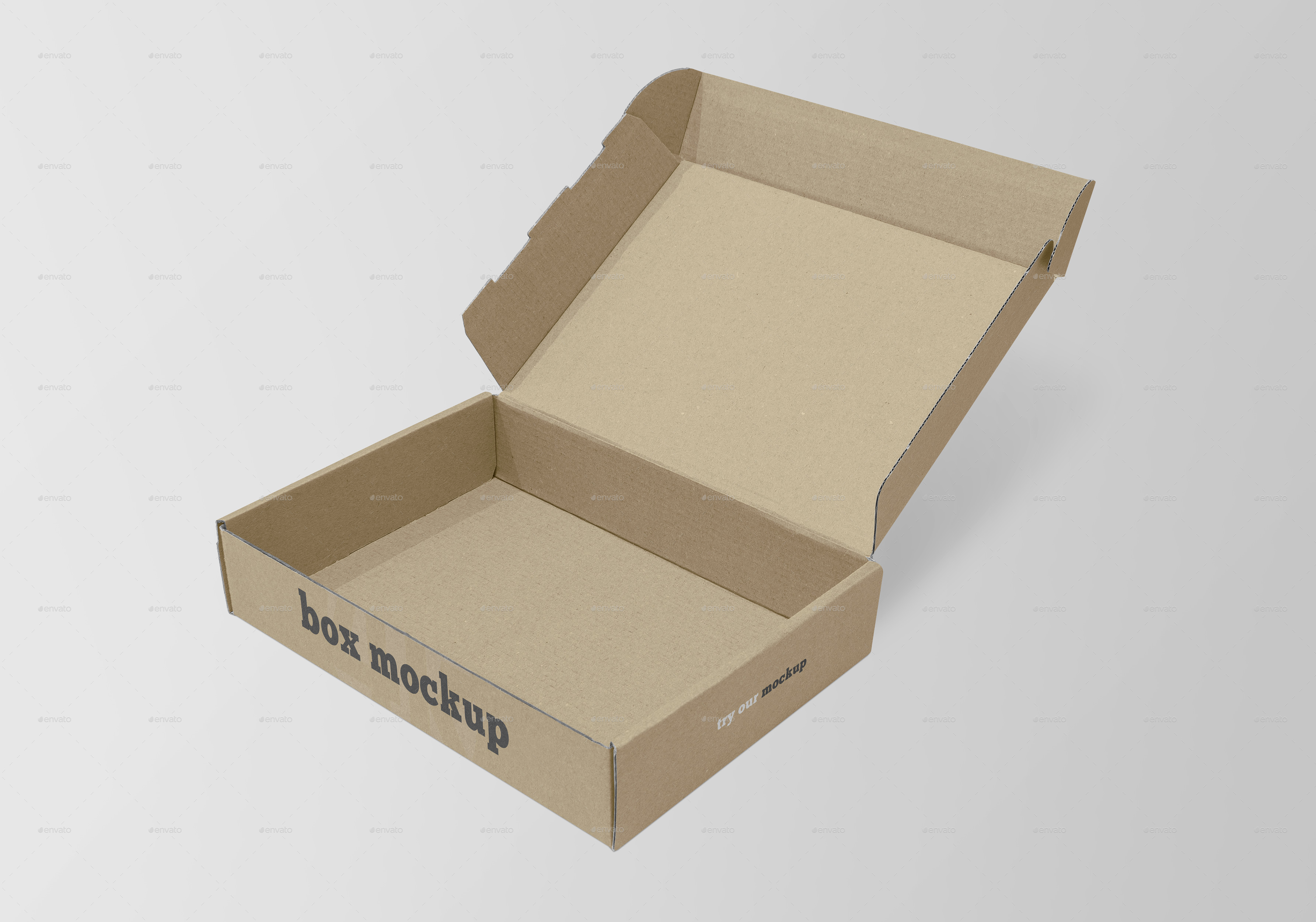 Flat Paper Box Mockup Set, Graphics | GraphicRiver