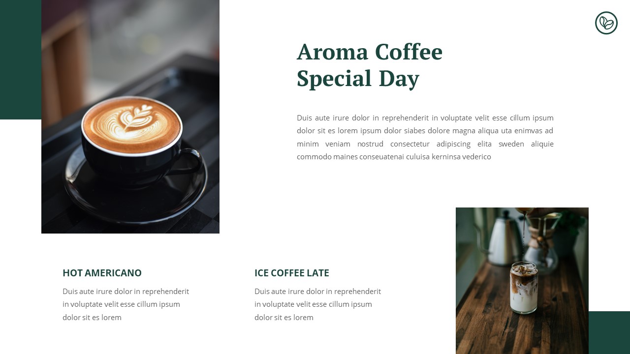 Aroma - Coffee Shop & Cafe Google Slide Presentation Template ...
