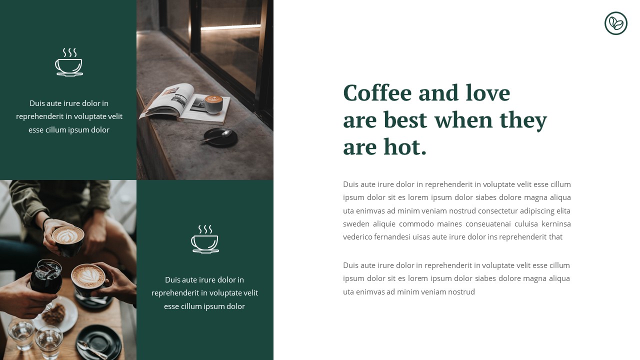 Aroma - Coffee Shop & Cafe Google Slide Presentation Template ...