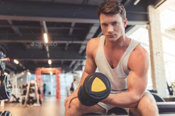 Man at the gym Stock Photo by GeorgeRudy | PhotoDune