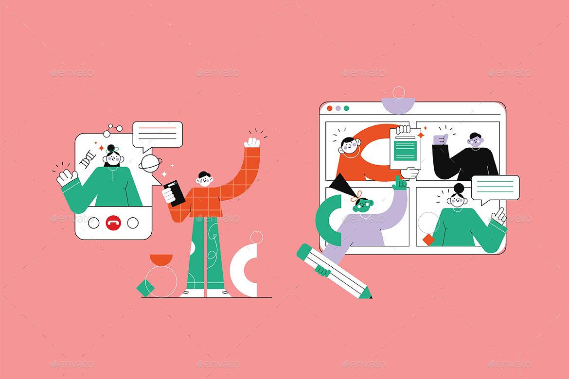 Class Activity Graphic Illustration, Vectors | GraphicRiver