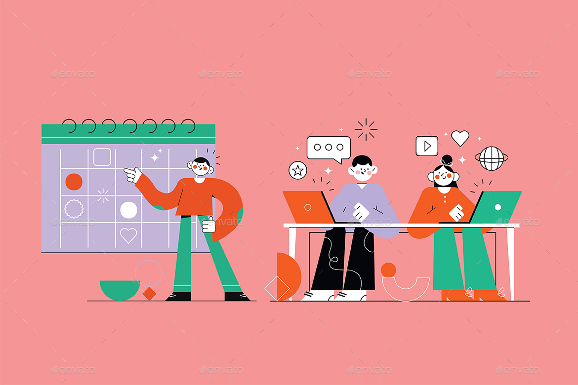 Class Activity Graphic Illustration, Vectors | GraphicRiver