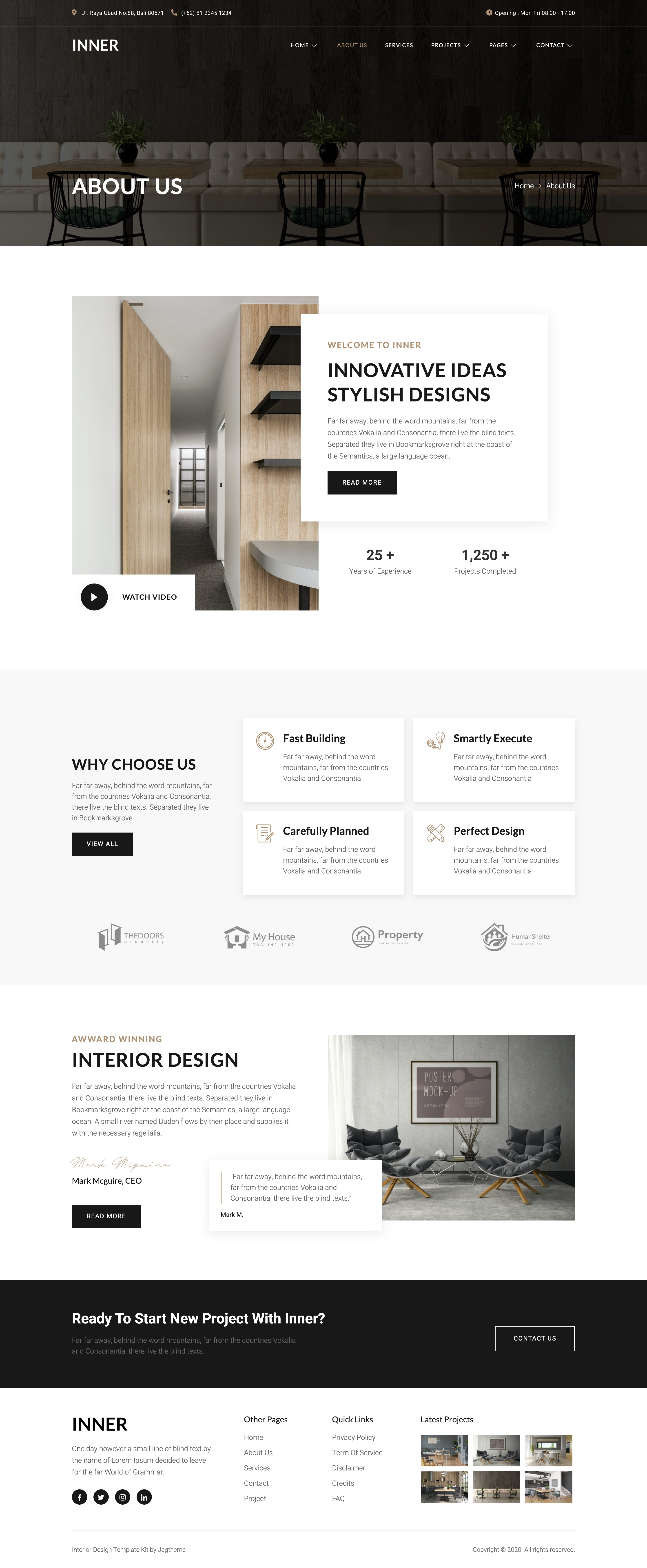 Inner – Interior Design & Architecture Template Kit by jegtheme ...