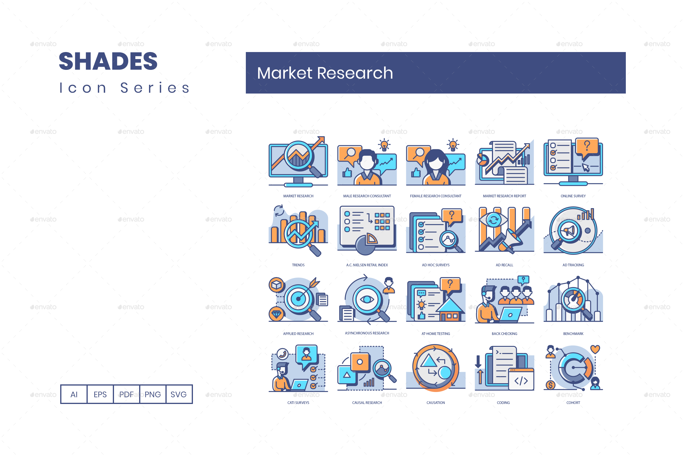 67 Market Research Icons, Icons | GraphicRiver