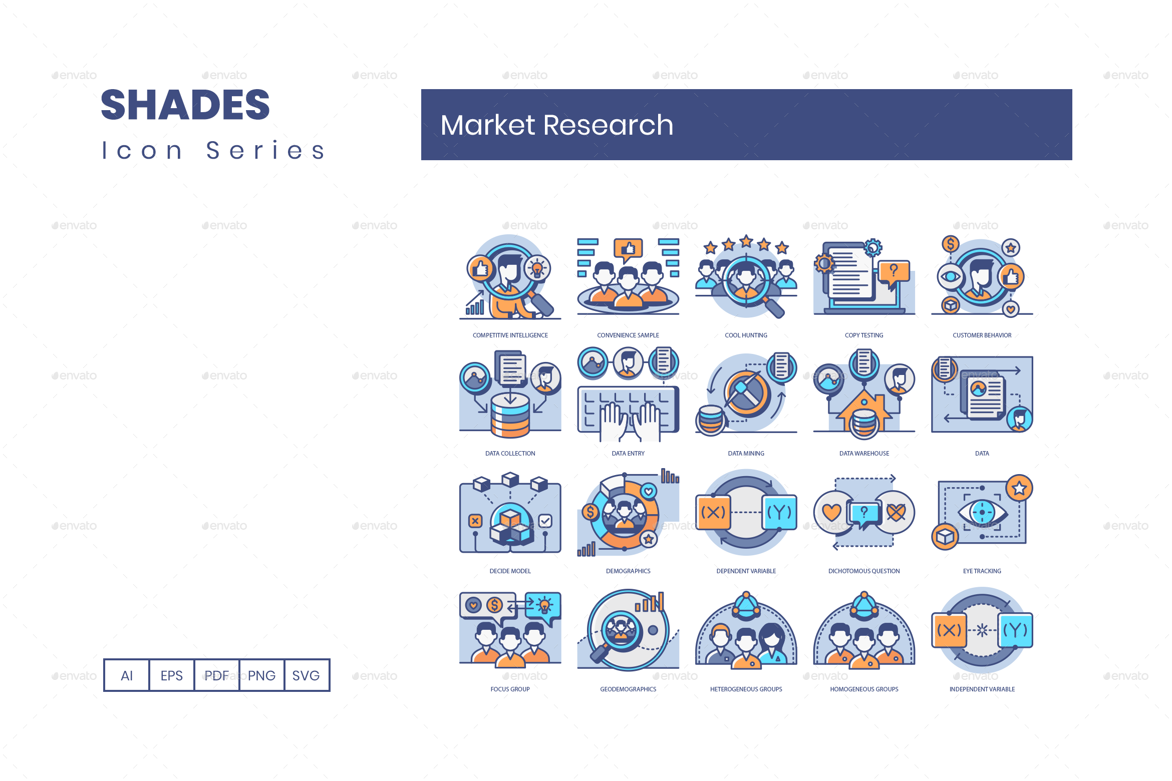 67 Market Research Icons, Icons | GraphicRiver