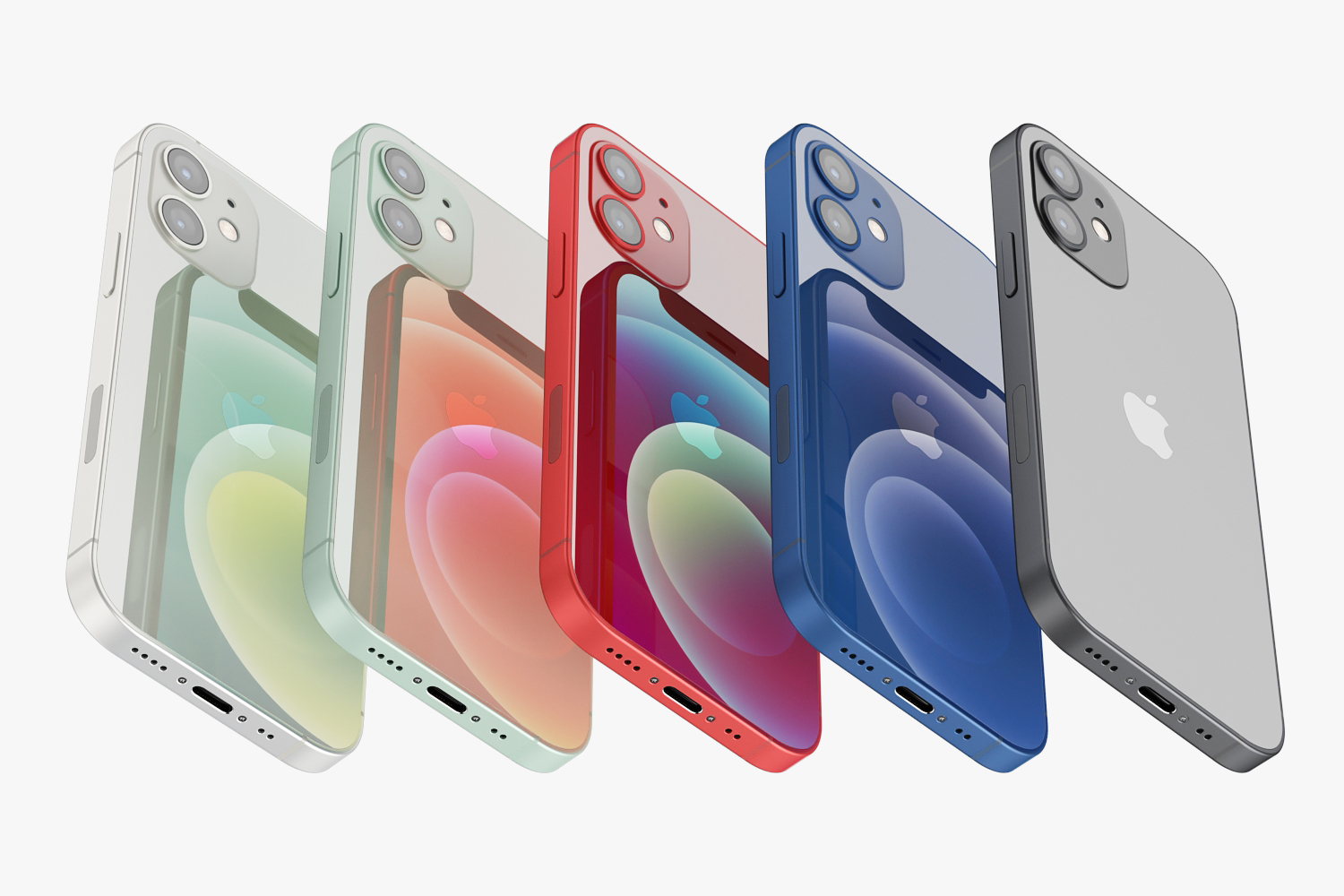 Apple iPhone 12 mini all colors by madMIX_X | 3DOcean