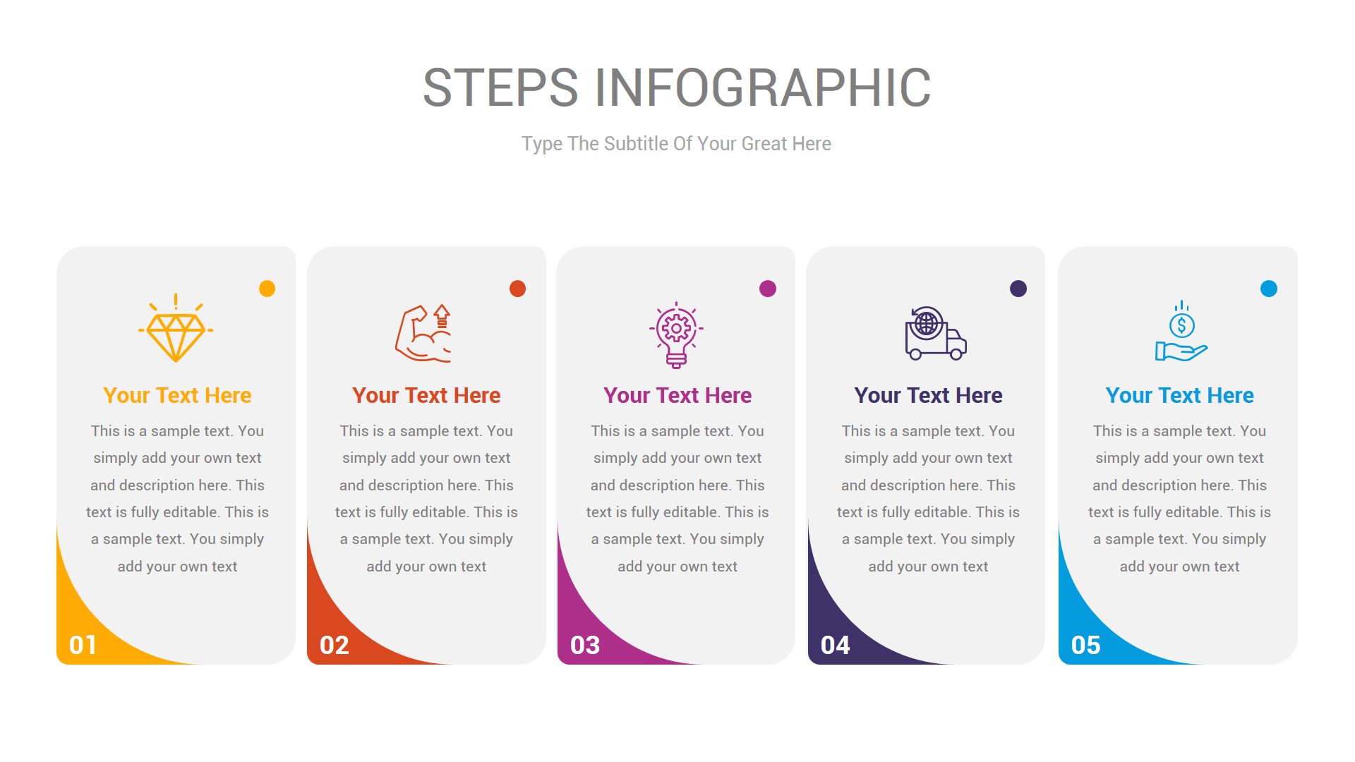 Steps Infographic PowerPoint Template, Presentation Templates ...