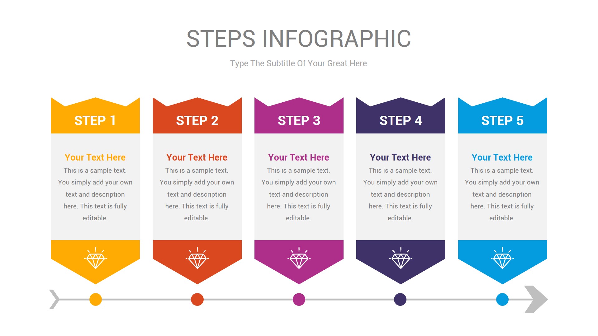 Steps Infographic PowerPoint Template, Presentation Templates ...