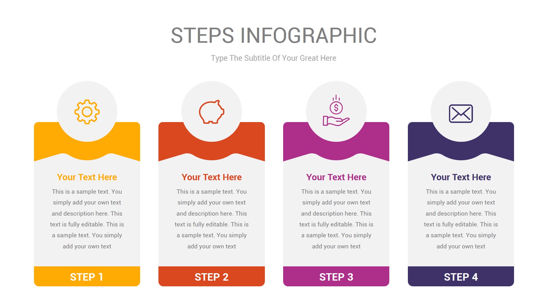 Steps Infographic PowerPoint Template, Presentation Templates ...