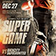 Football Super Game Flyer, Print Templates | GraphicRiver