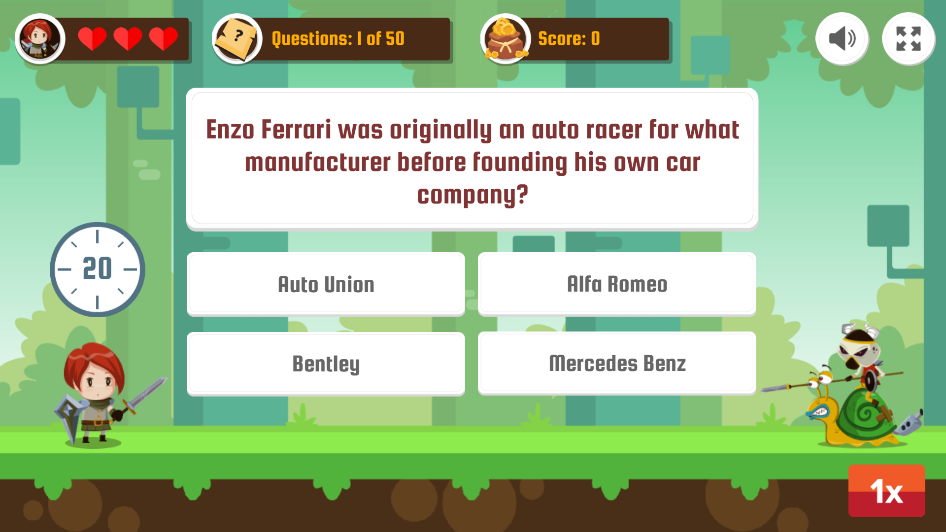 Adventure Quiz - HTML5 Game (Construct 3) + Firebase Leaderboard (No plugin) by polargames