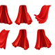 Realistic Red Cloak Set, Vectors | GraphicRiver