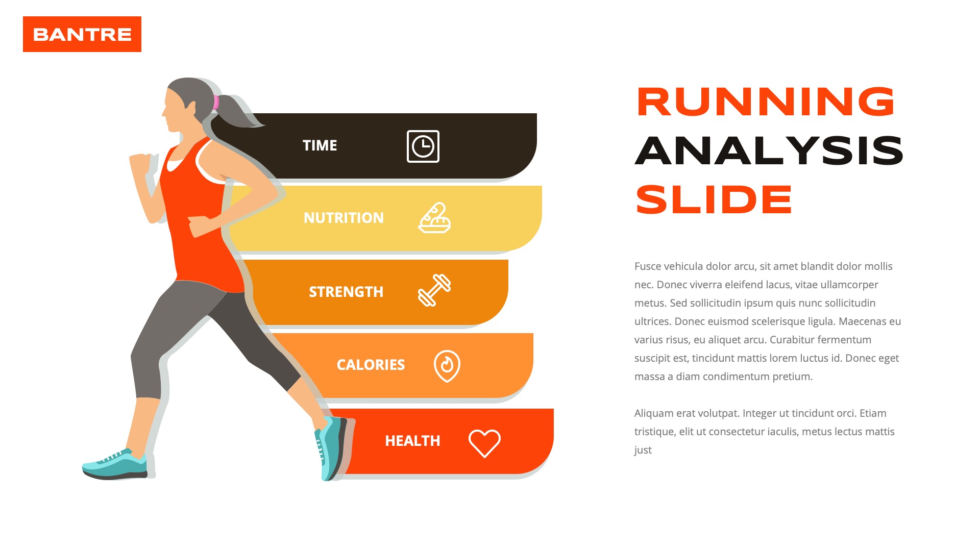 BANTRE - Running Club & Sport Powerpoint Template, Presentation Templates