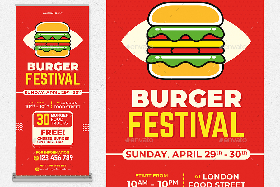 Burger Festival Print Templates, Print Templates | GraphicRiver