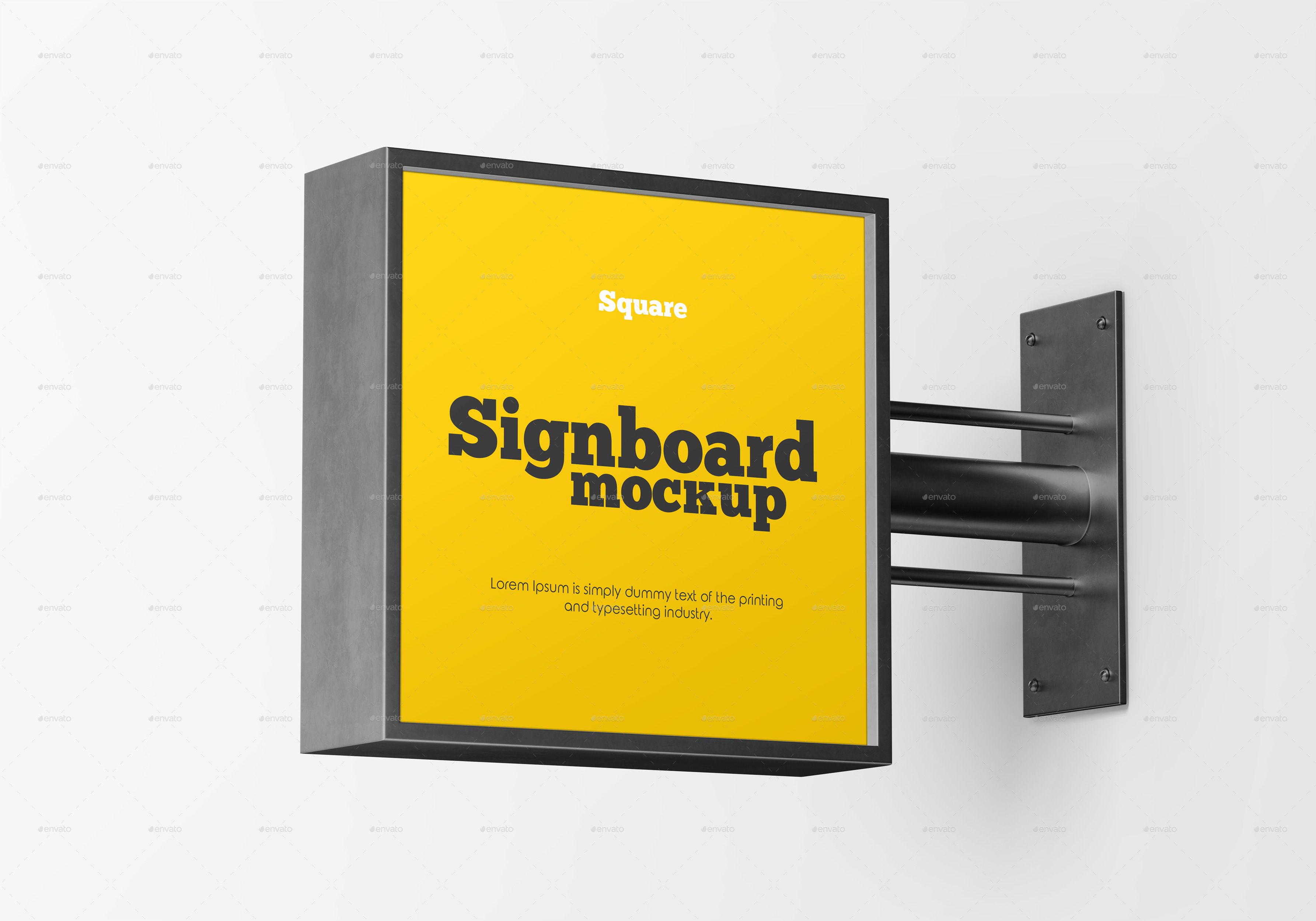 Square Signboard Mockup Set, Graphics | GraphicRiver