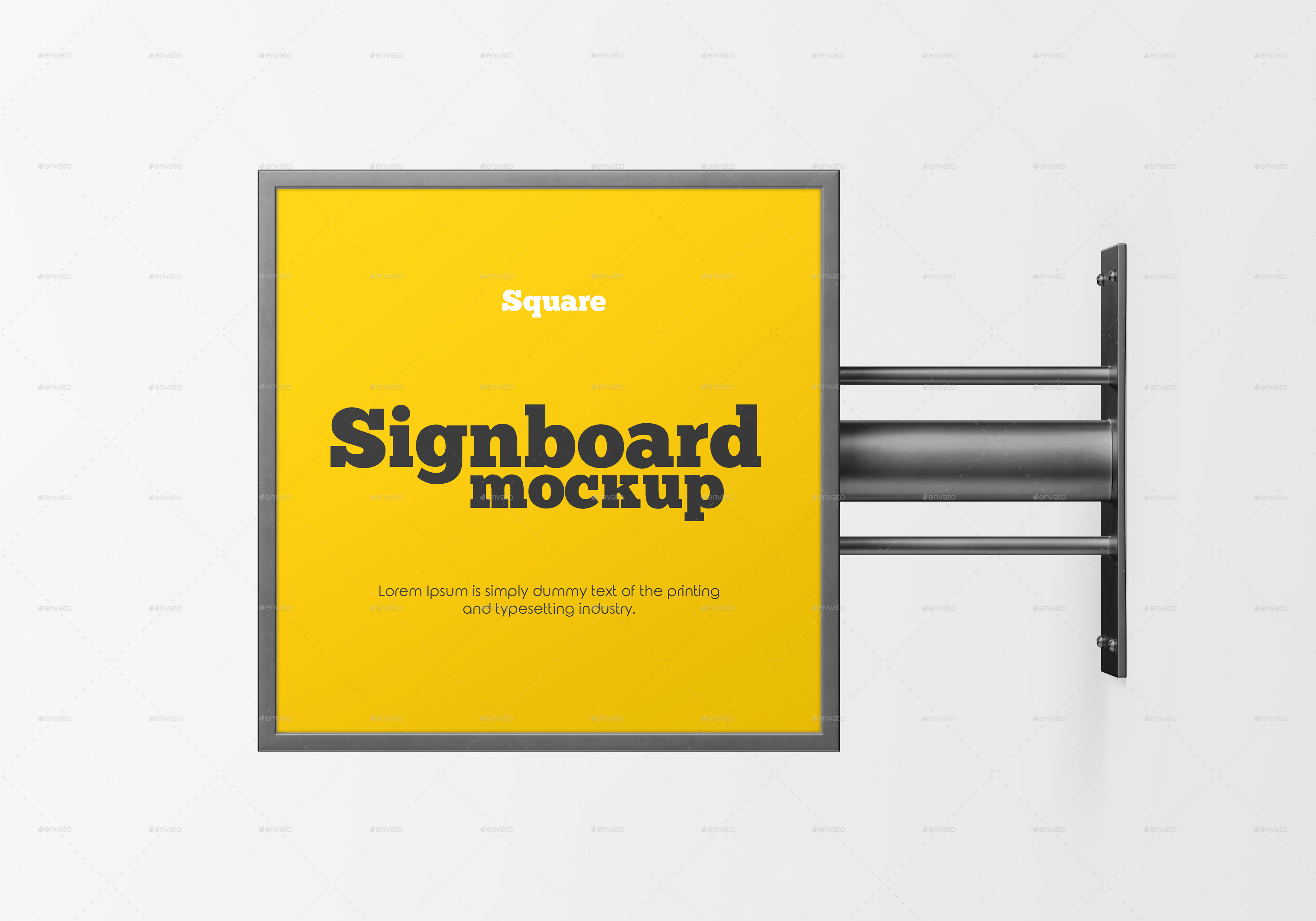 Square Signboard Mockup Set, Graphics | GraphicRiver