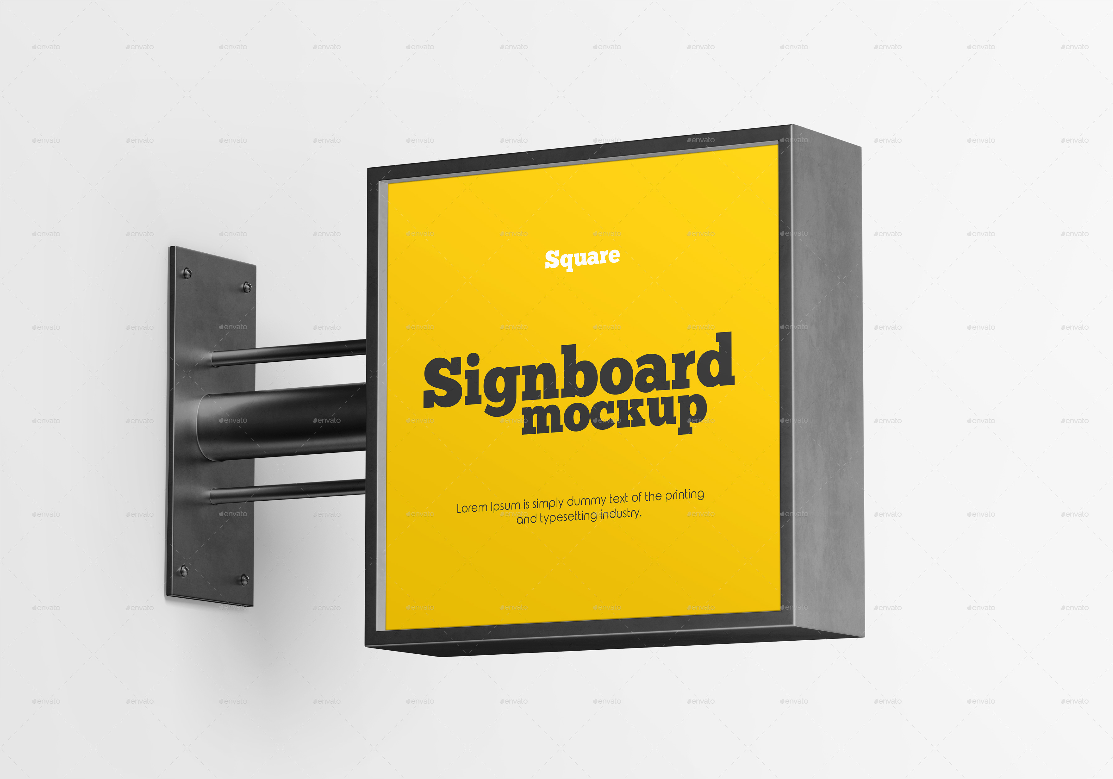 Square Signboard Mockup Set, Graphics | GraphicRiver