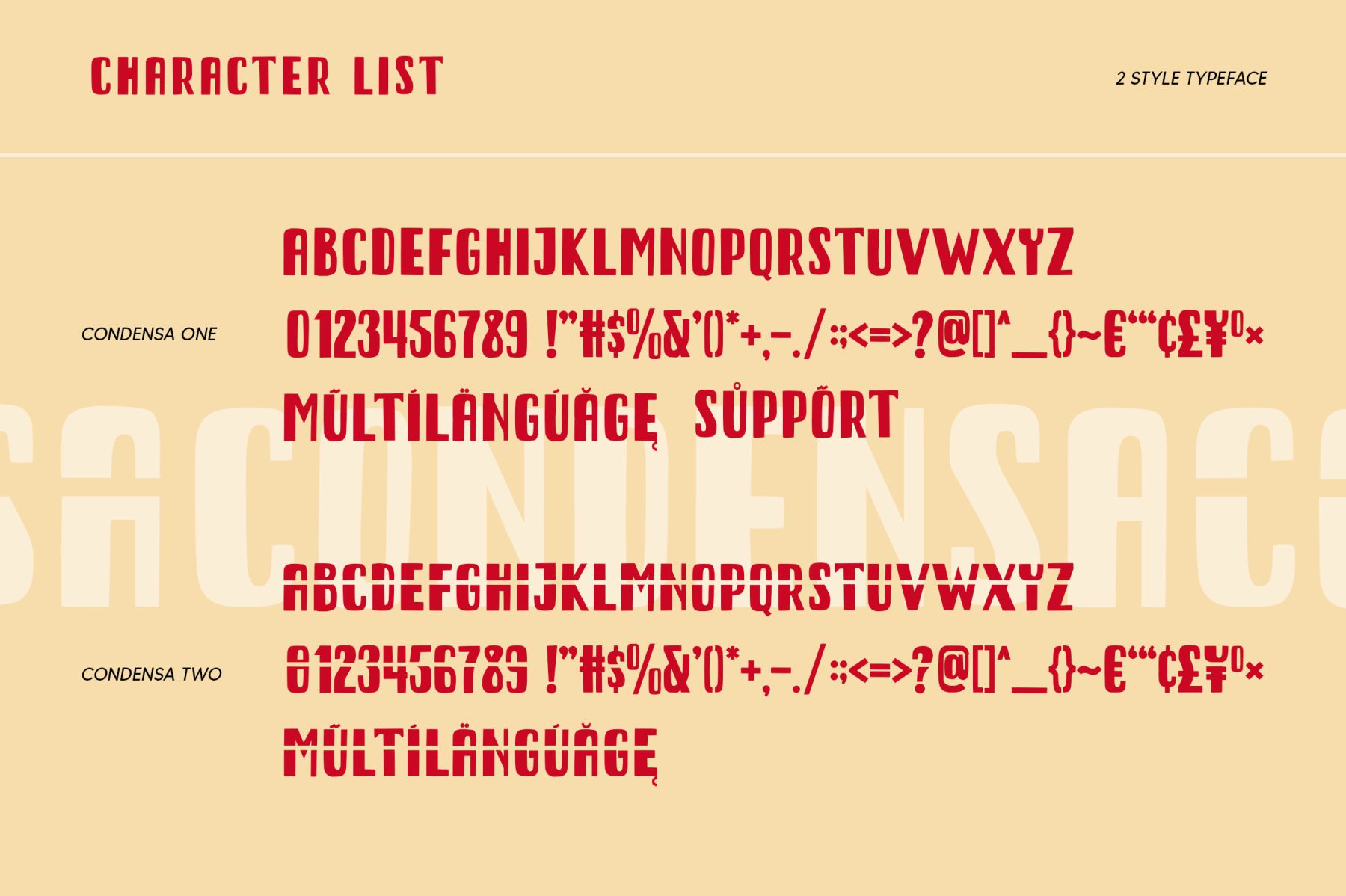 Condensa, Fonts | GraphicRiver