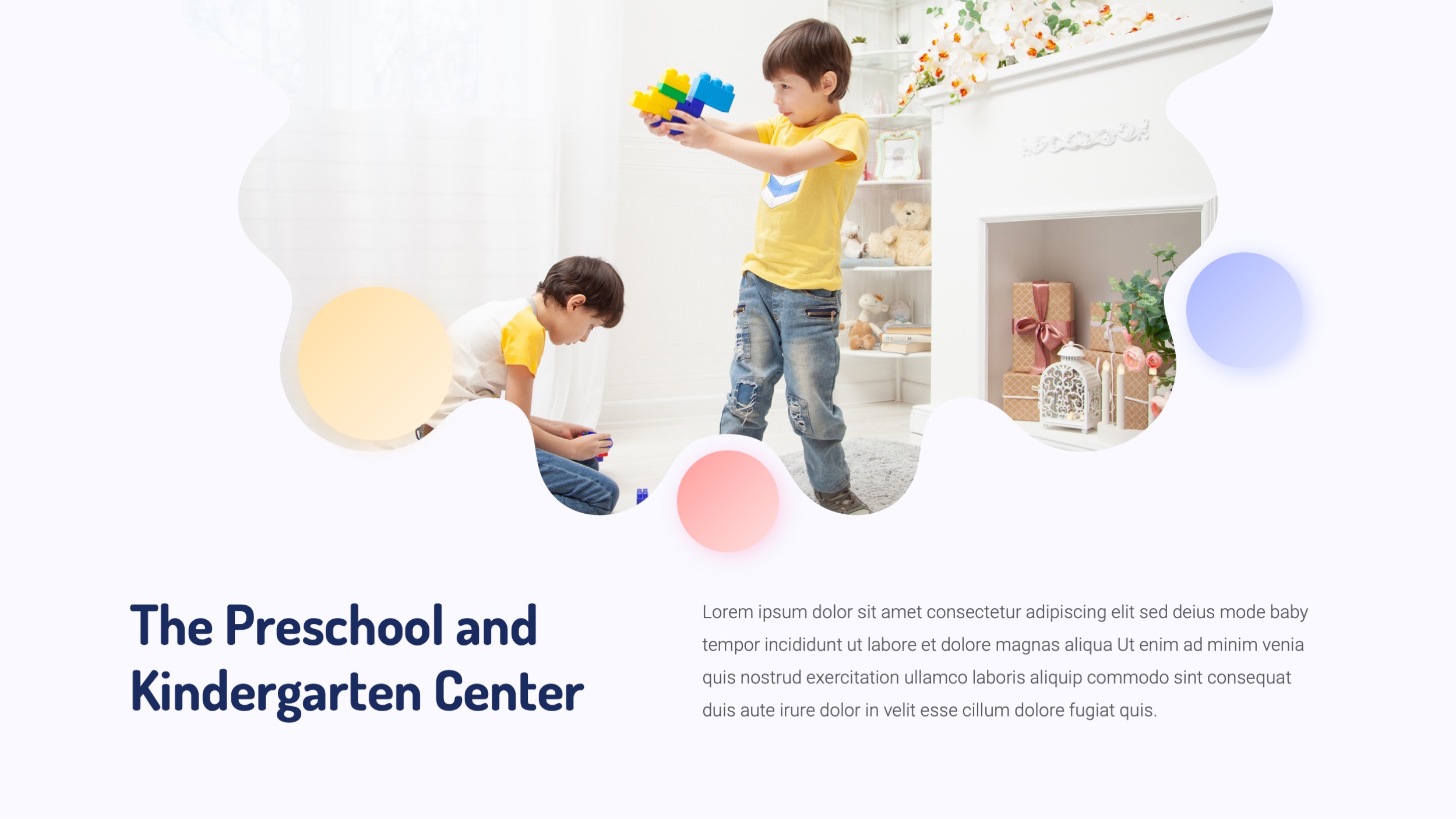 Kindergarten & Preschool PowerPoint Template, Presentation Templates