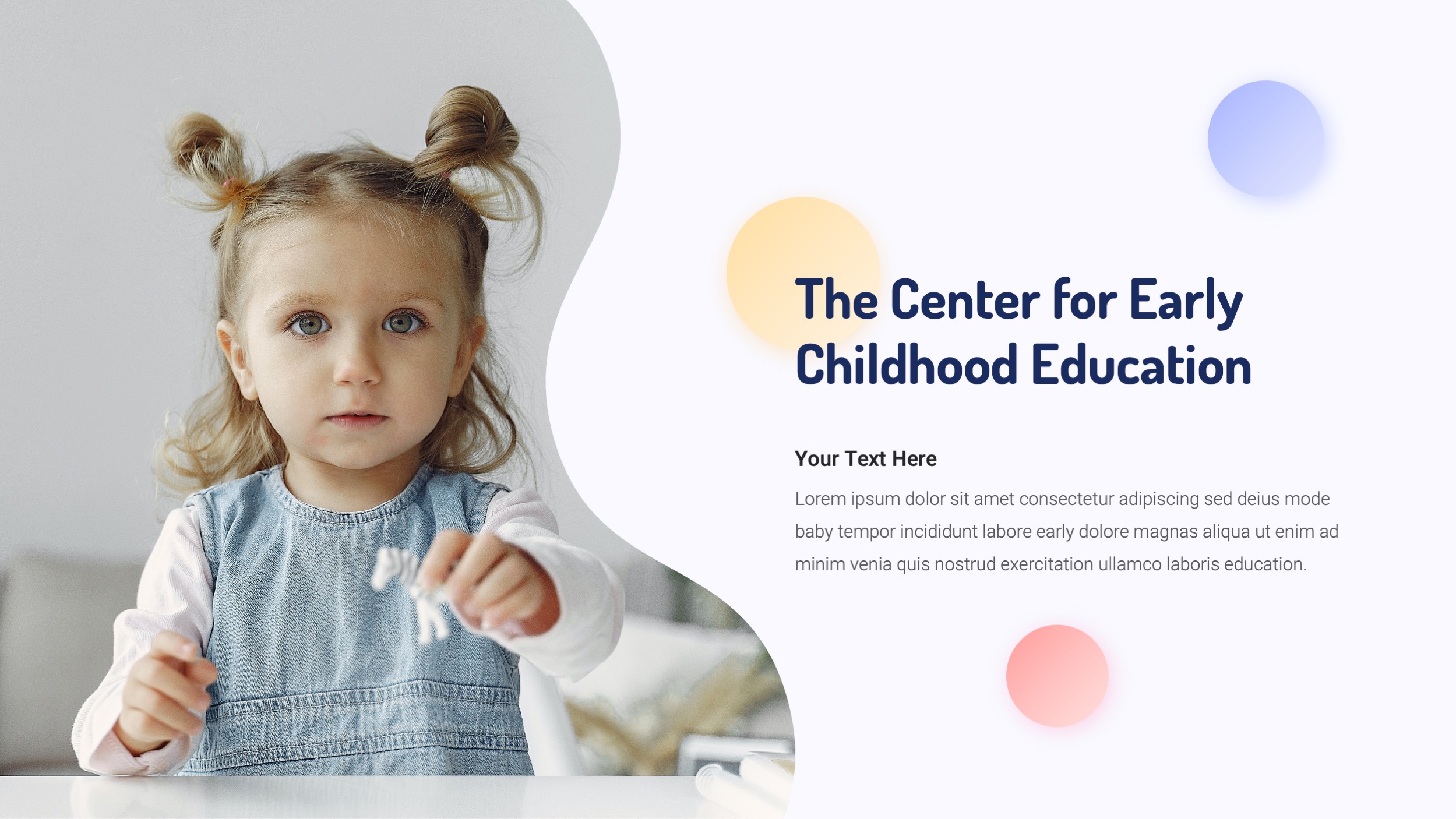 Kindergarten & Preschool PowerPoint Template, Presentation Templates
