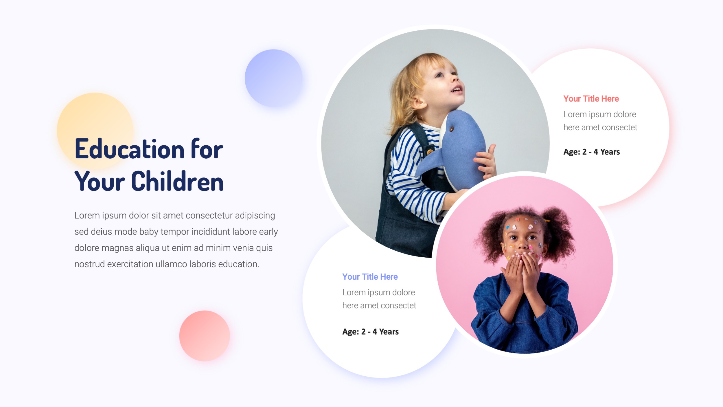 Kindergarten & Preschool PowerPoint Template, Presentation Templates
