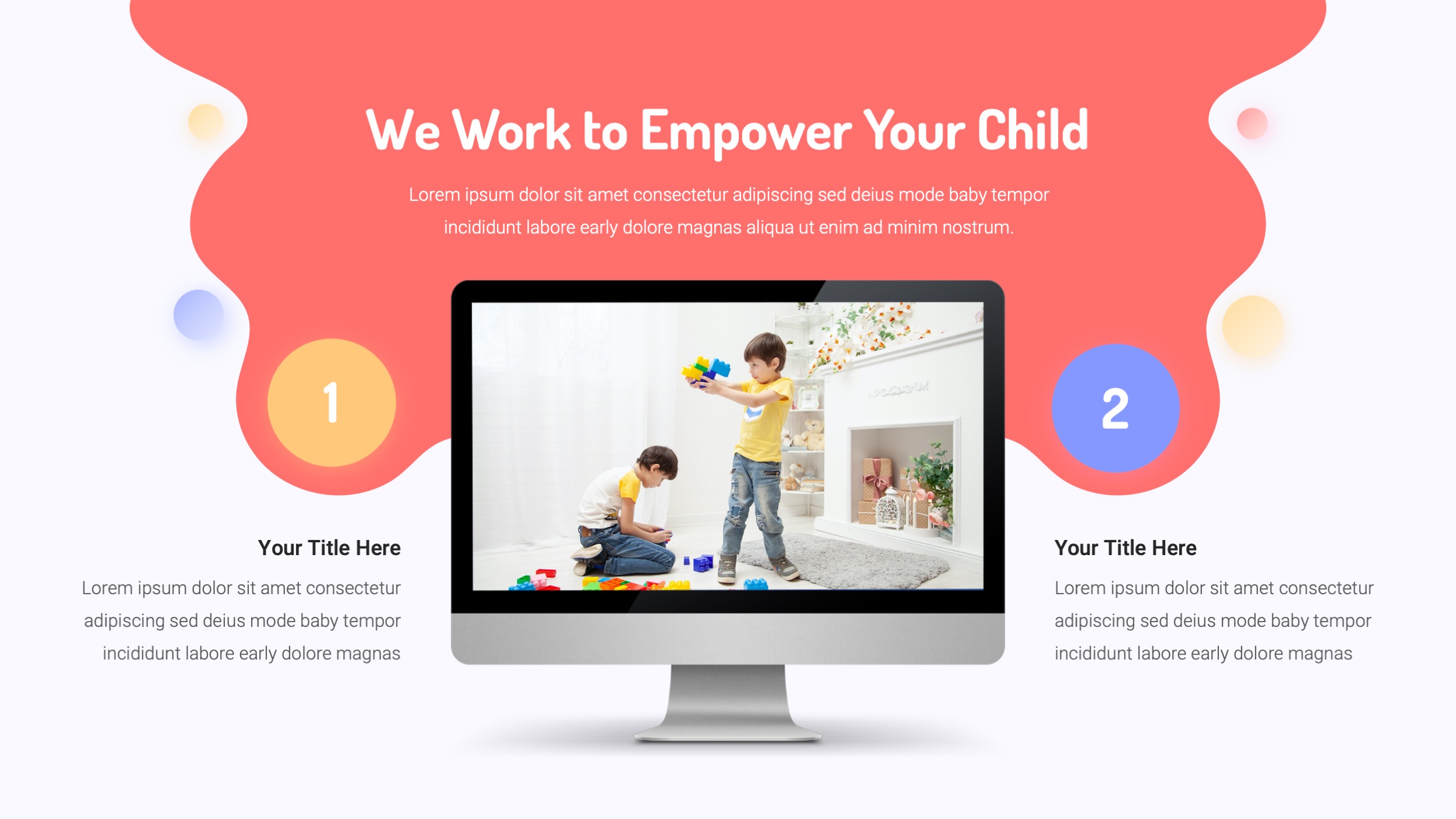 Kindergarten & Preschool PowerPoint Template, Presentation Templates