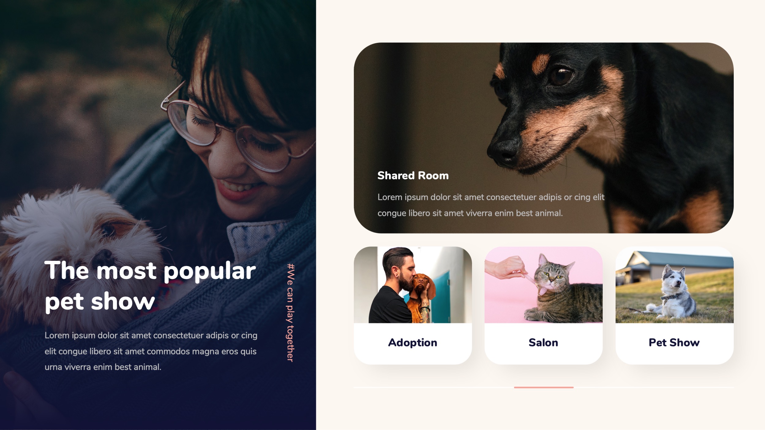 Pet Care & Veterinary Google Slides Template, Presentation Templates