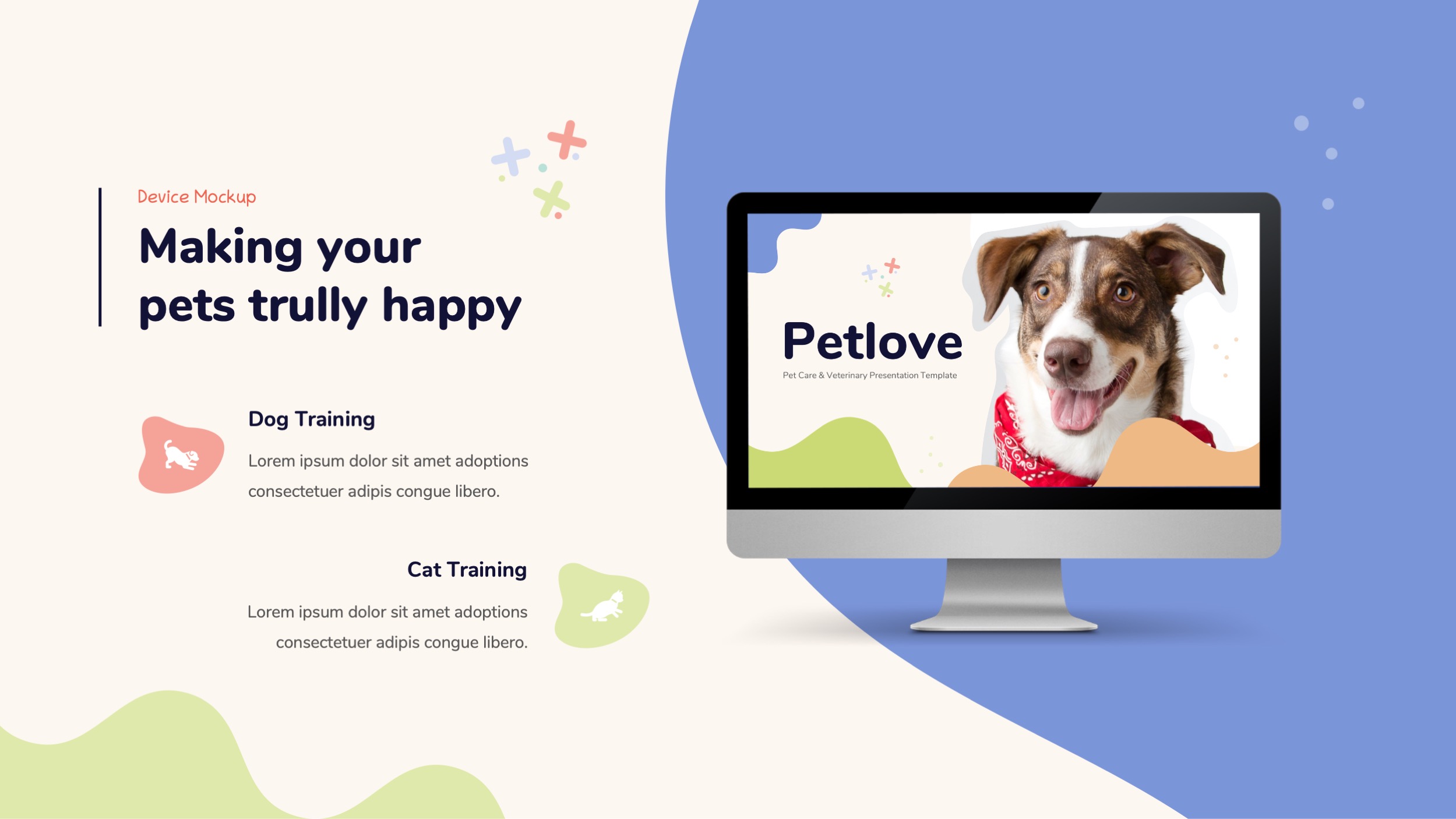 Pet Care & Veterinary Google Slides Template, Presentation Templates