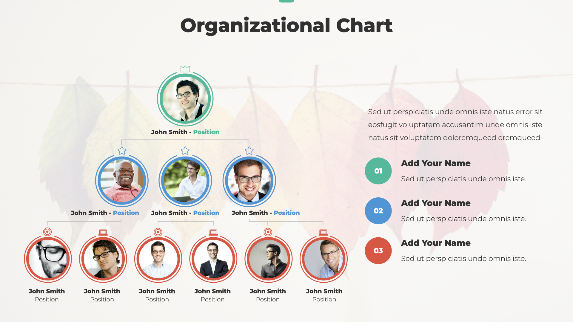 Organizational Chart and Hierarchy Keynote Template, Presentation Templates
