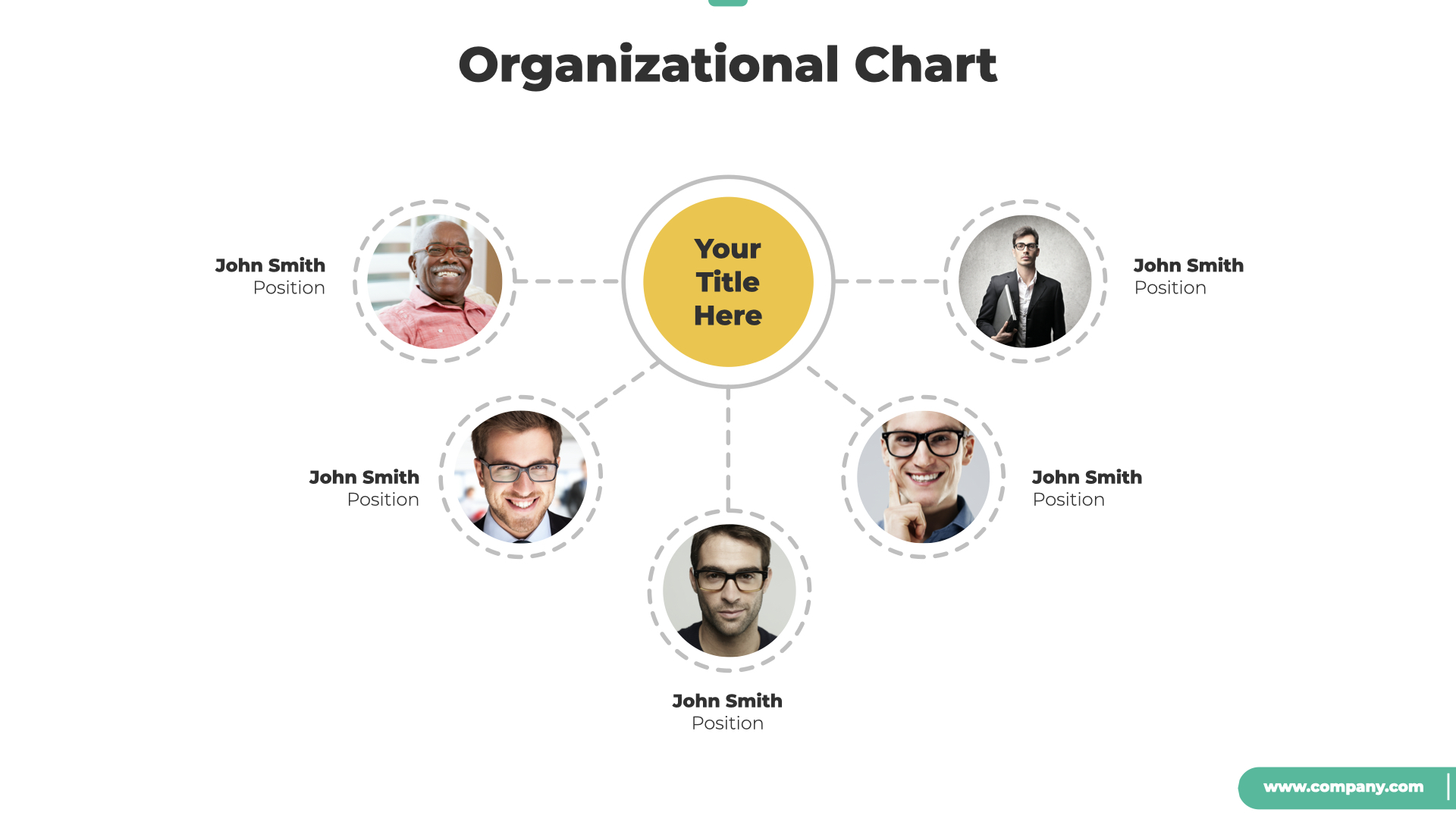 Organizational Chart and Hierarchy Keynote Template by Spriteit ...